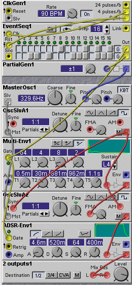 Figure 15.4. A Nord Modular emulation of the Casio Phase ...