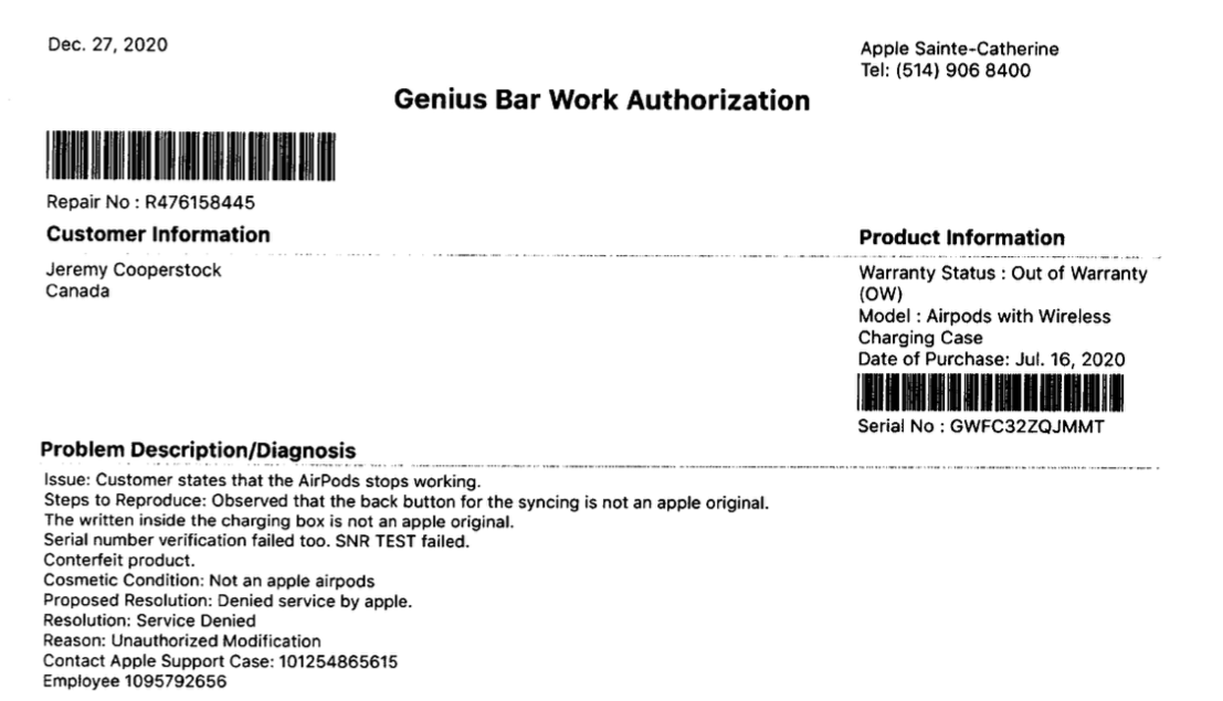 From the report, it appears that the fraudsters re-used a valid serial ...