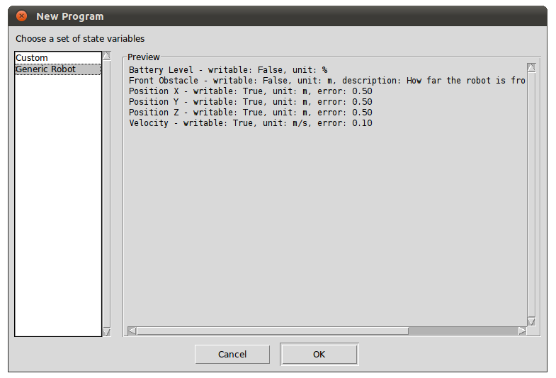 Graphical State Space Programming (GSSP)