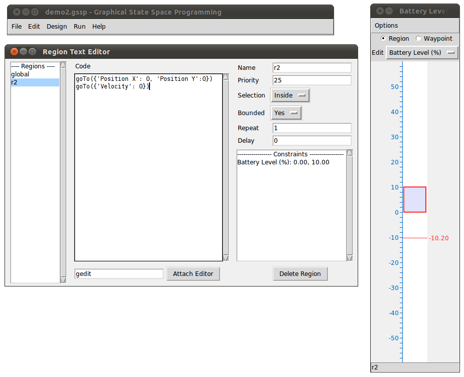 Graphical State Space Programming (GSSP)